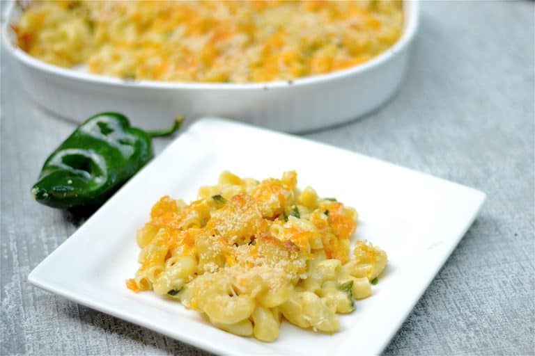 Mac And Cheese With Poblano Peppers
