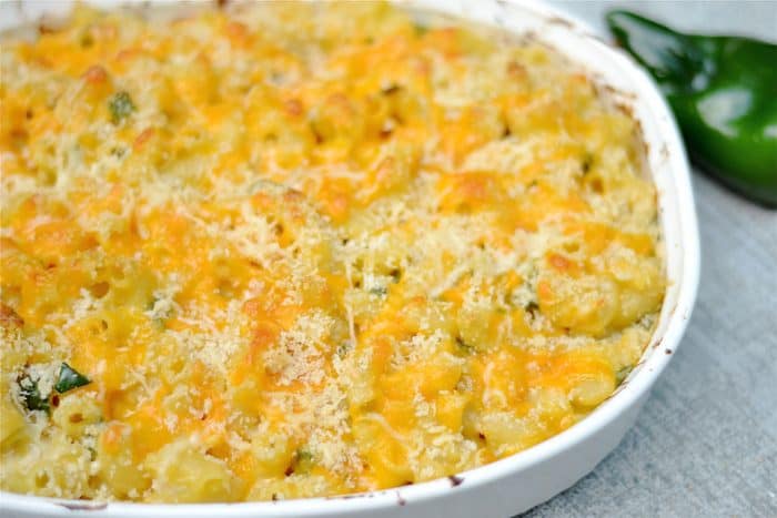 Mac And Cheese With Poblano Peppers