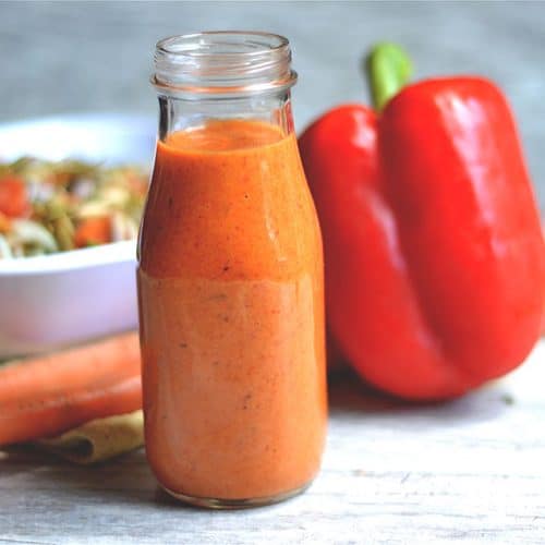 Roasted Red Pepper Vinaigrette - Wholesomelicious