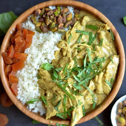 Slow Cooker or Instant Pot Apricot Curry Chicken - Wholesomelicious