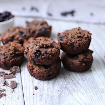 Chocolate Blueberry Muffins (Grain-Free, Paleo) - Wholesomelicious