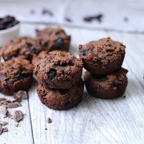 Chocolate Blueberry Muffins (Grain-Free, Paleo) - Wholesomelicious