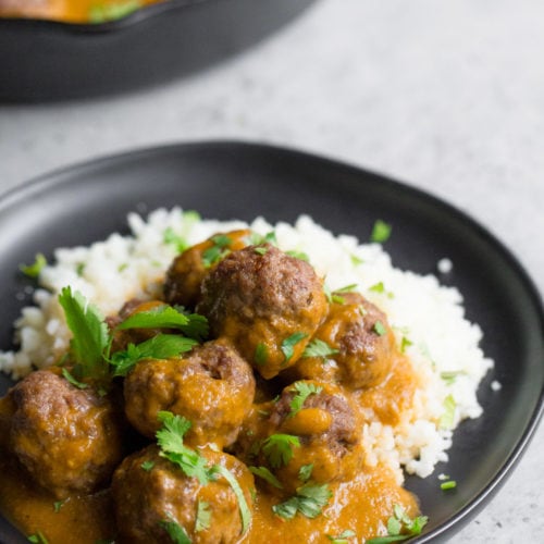 Chipotle Enchilada Meatballs - Wholesomelicious