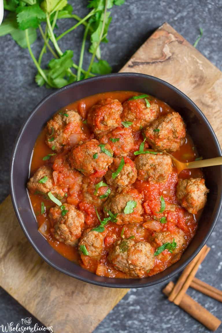 Moroccan Meatballs (Paleo) - Wholesomelicious