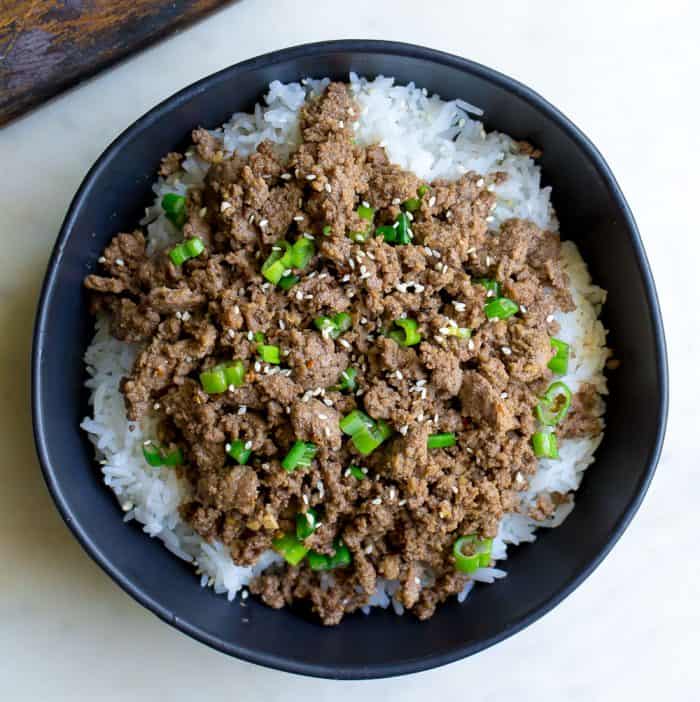 20-Minute Healthy Korean Beef Bowls - Wholesomelicious