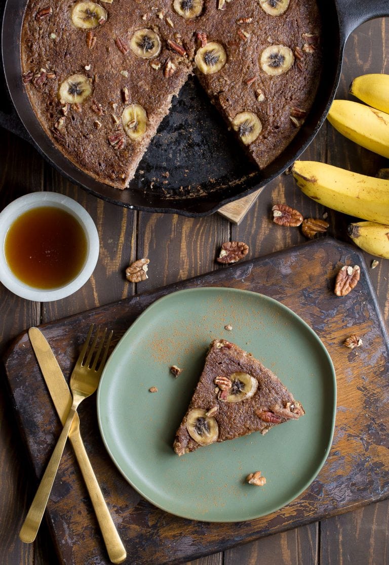Healthy Maple Banana Nut Breakfast Bake (Grain-Free!) - Wholesomelicious