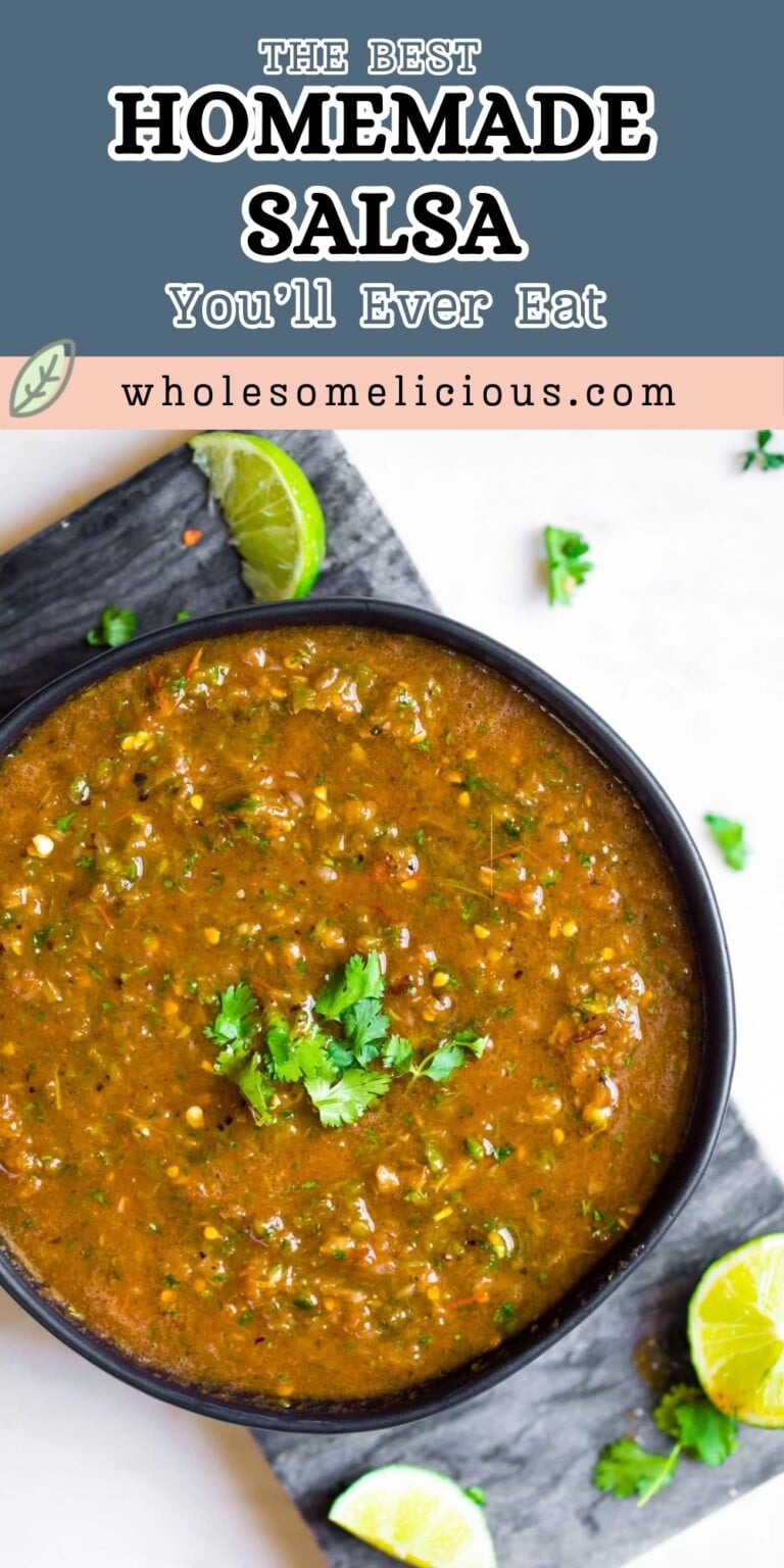 The Best Homemade Salsa You'll Ever Eat - Wholesomelicious
