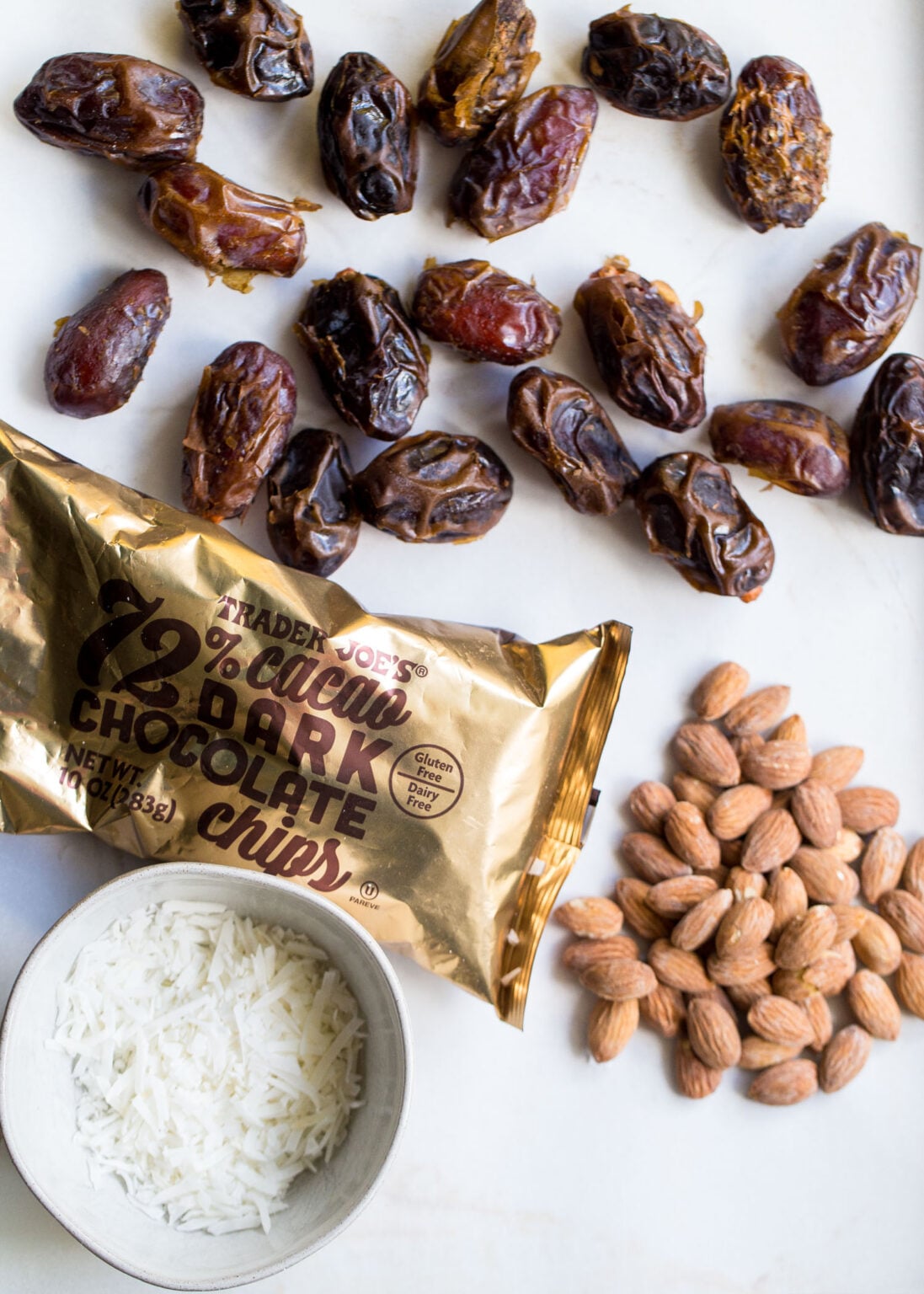 Dark Chocolate Covered Almond Stuffed Dates - Wholesomelicious