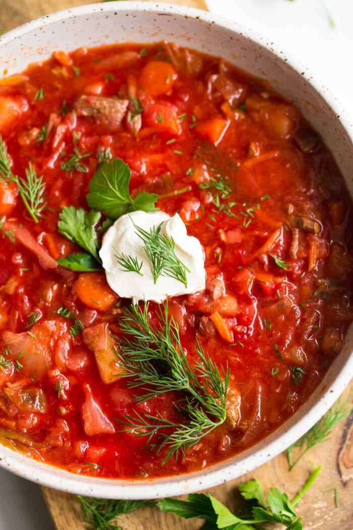 Instant Pot Borscht Soup - Wholesomelicious