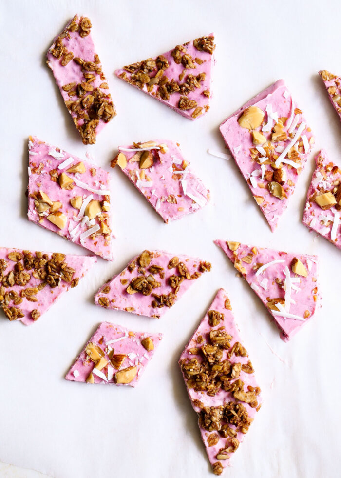 Frozen Yogurt Bark - Wholesomelicious