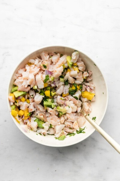 Mango Shrimp Ceviche with Avocado - Wholesomelicious