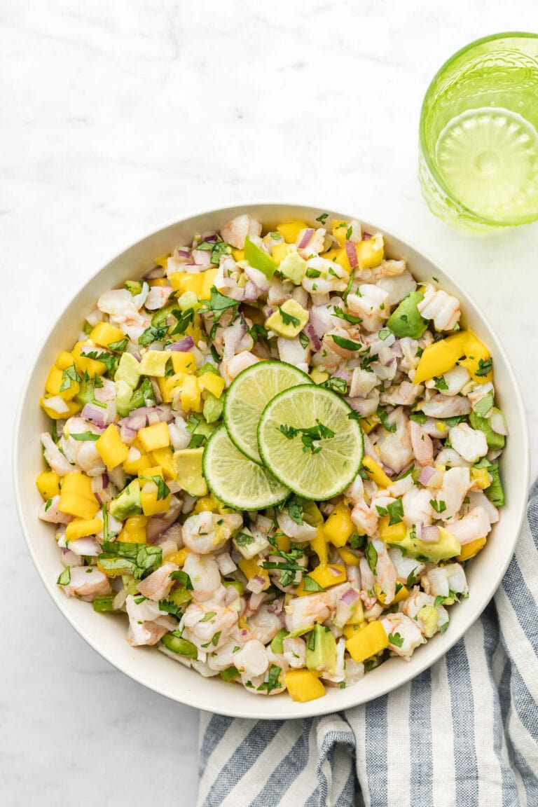 Mango Shrimp Ceviche with Avocado - Wholesomelicious
