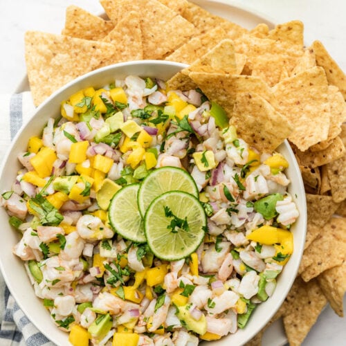 Mango Shrimp Ceviche with Avocado - Wholesomelicious