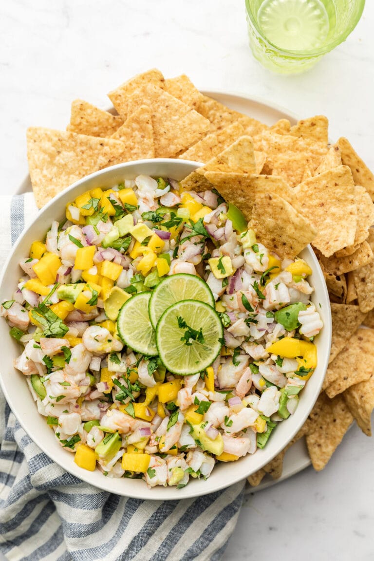 Mango Shrimp Ceviche with Avocado - Wholesomelicious