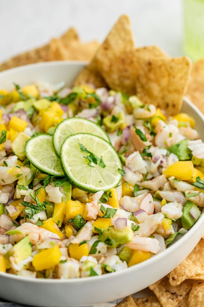 Mango Shrimp Ceviche with Avocado - Wholesomelicious