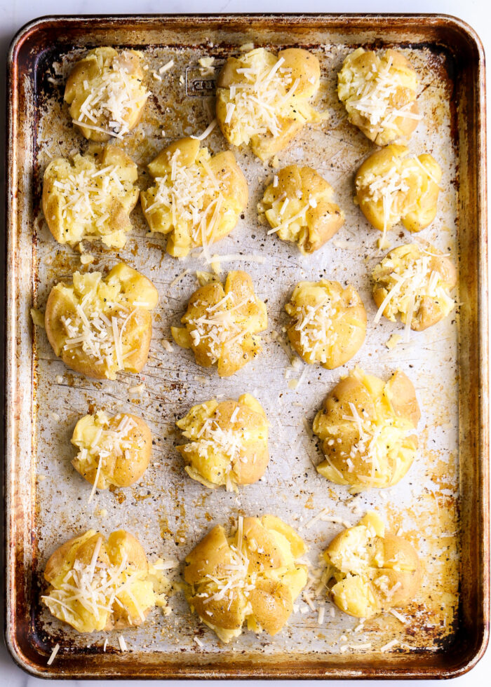Crispy Smashed Potatoes in the Instant Pot - Wholesomelicious