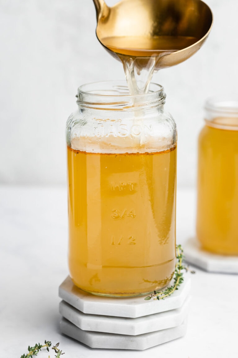 Homemade Chicken Stock in the Instant Pot - Wholesomelicious
