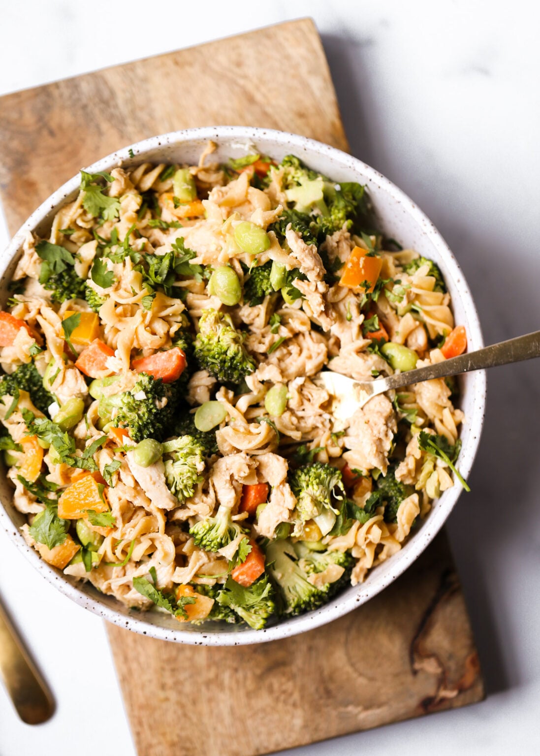 High Protein Asian Chicken Pasta - Wholesomelicious